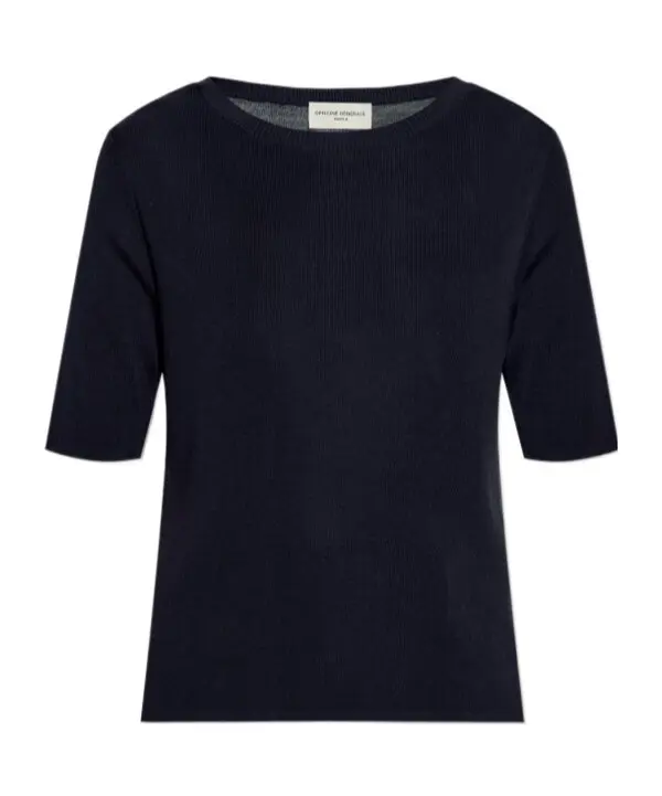 Officine Générale Ribbed Neckline T-shirt
