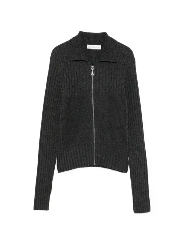 Victoria Beckham Ribbed-knit Zip-up Cardigan