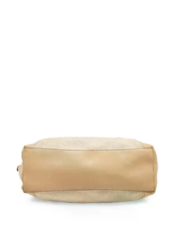 COACH Ava Canvas Calf Leather Tote Bag