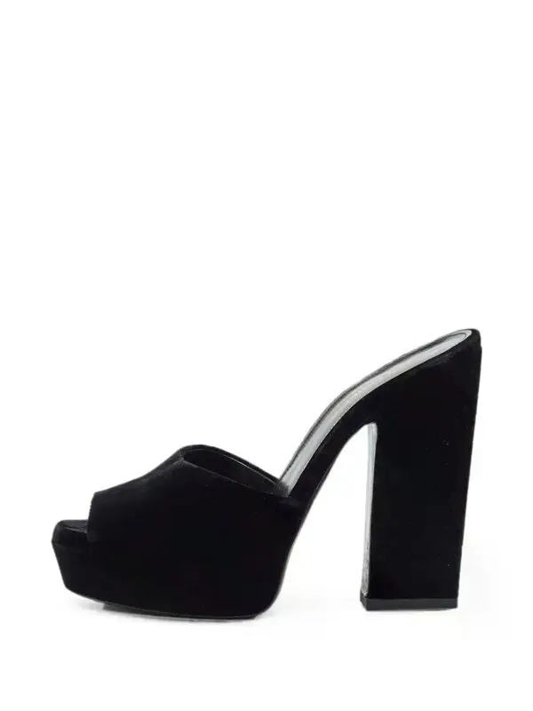 Saint Laurent Debbie Platform Sandals - Black