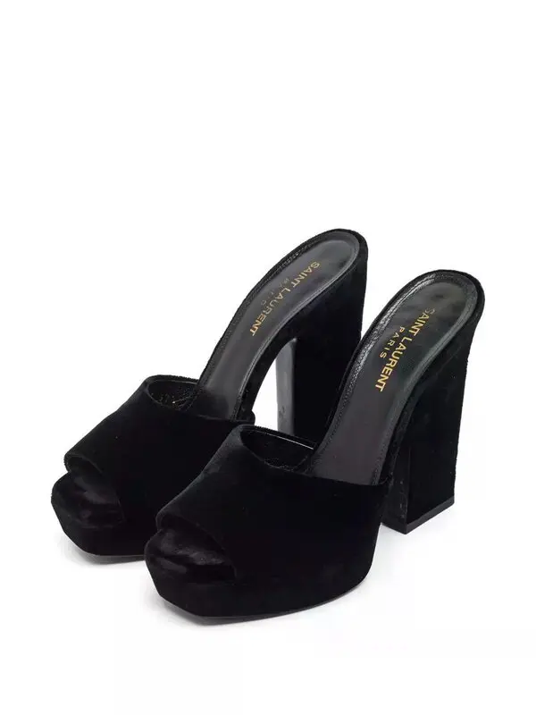 Saint Laurent Debbie Platform Sandals - Black