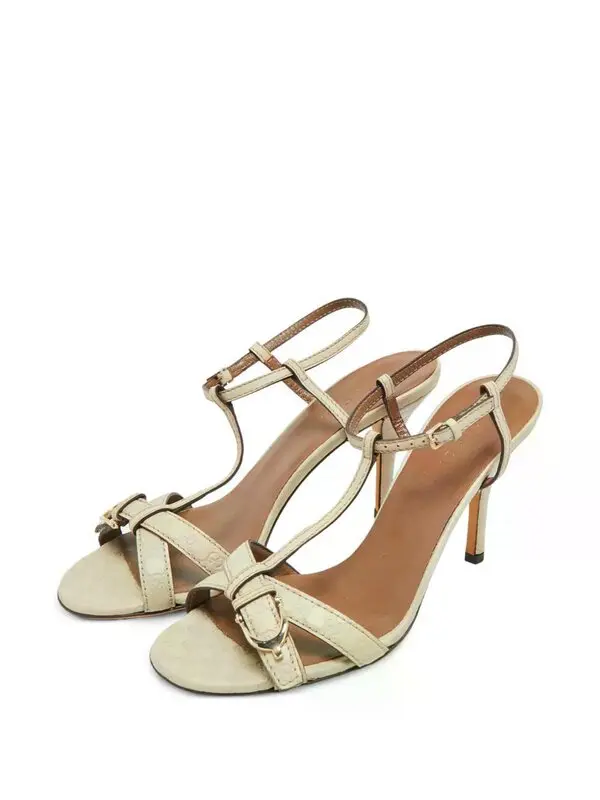 Gucci Gg Supreme Heeled Sandals