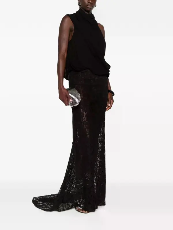 DE LA VALI Pasion Maxi Skirt - Black