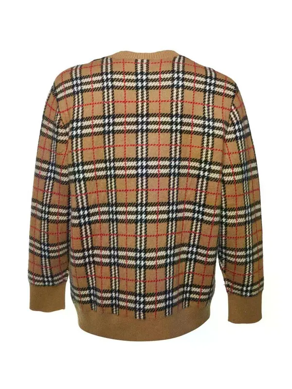 Burberry Checked Cashmere Sweater