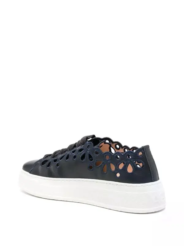 Agl Laser-cut Scalloped Sneakers