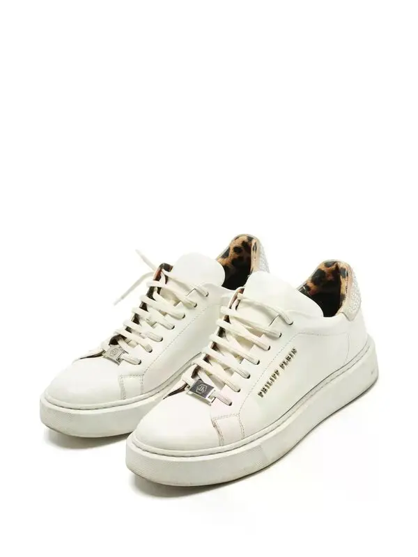 Philipp Plein Embellished Lace-up Sneakers