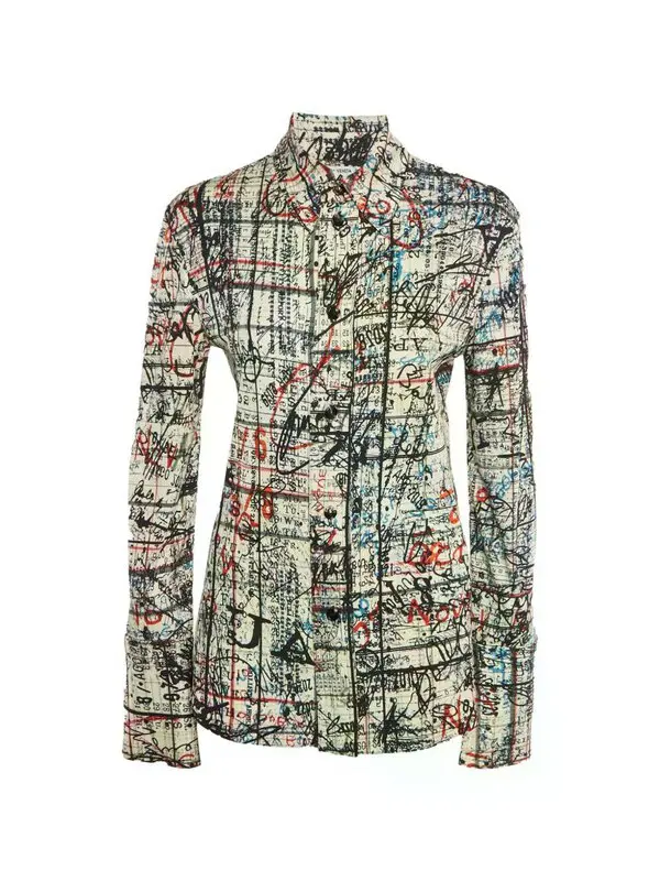 Bottega Veneta Memory Print Shirt - Neutrals