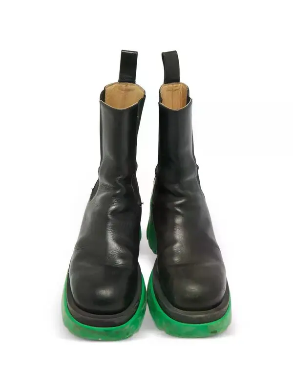 Bottega Veneta Tire Platform Chelsea Boots - Black