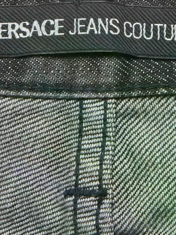 Versace Logo Embroidered Jeans