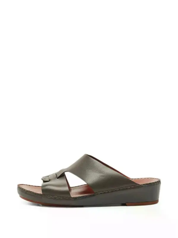 Loro Piana Buckle Slide Sandals - Brown