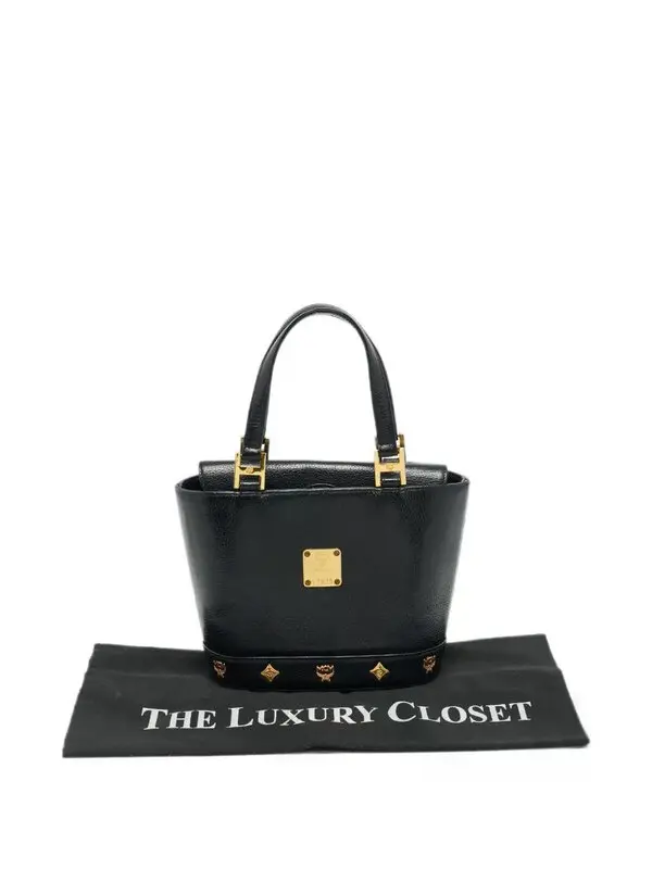 Mcm Studded Bucket Tote Bag