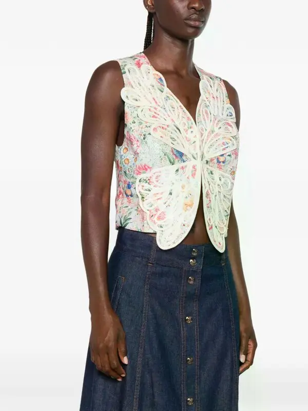 Farm Rio Rendeira Vest - White