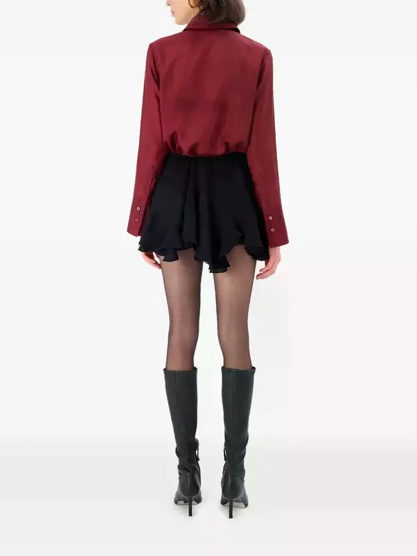 OCCLEUS Charli Silk Shirt - Red