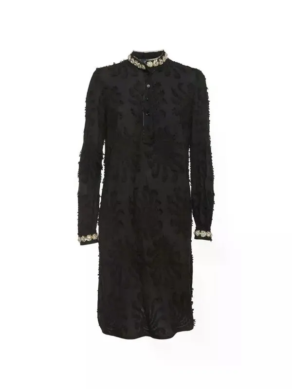 Roberto Cavalli Embellished Cotton Mini Dress