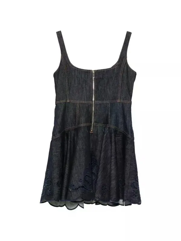 SELF-PORTRAIT Bow-embroidered Mini Dress