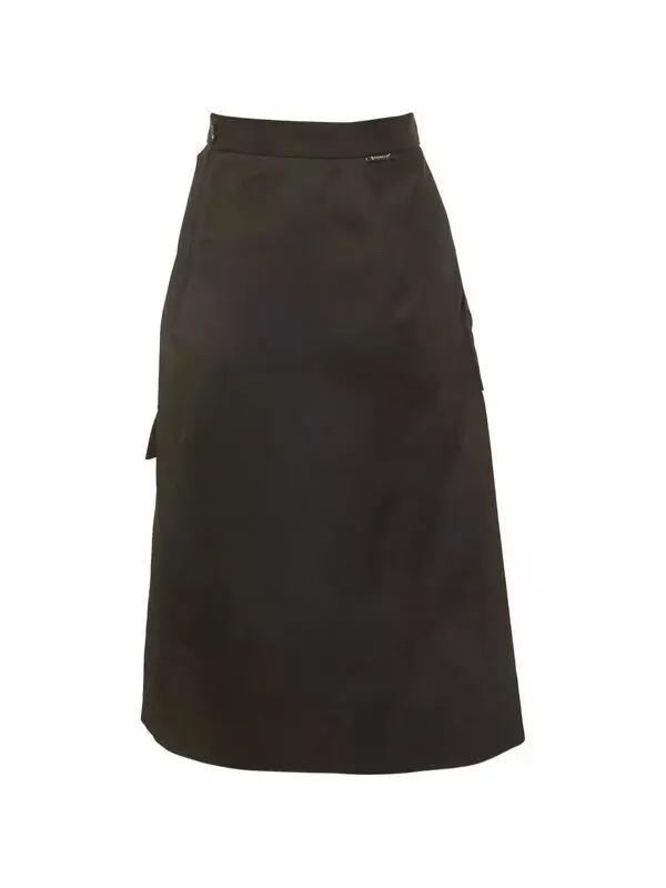 Moncler Gabardine Pencil Skirt - Black