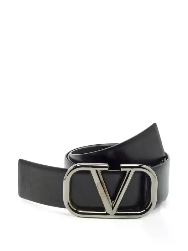 Valentino Garavani Vlogo Leather Belt