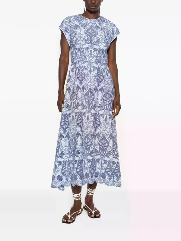 Rebecca Vallance Blooming Lanterns Embroidered Maxi Dress