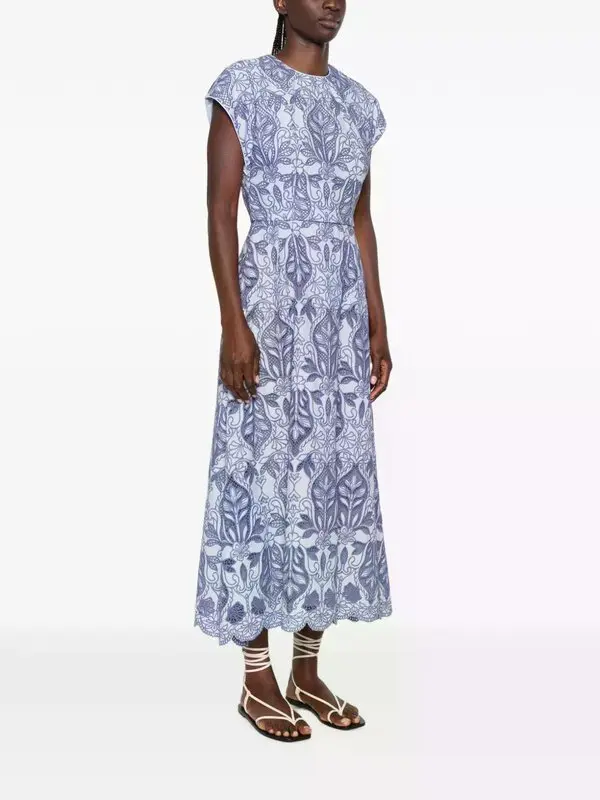 Rebecca Vallance Blooming Lanterns Embroidered Maxi Dress