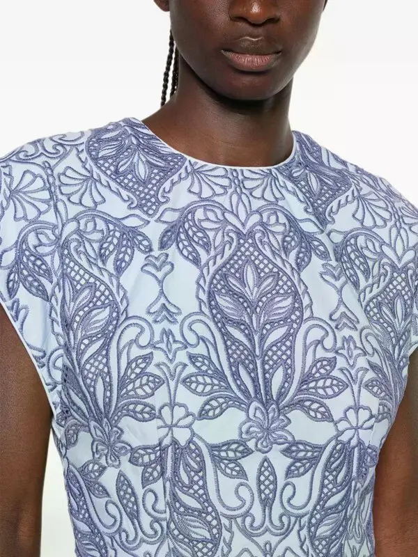 Rebecca Vallance Blooming Lanterns Embroidered Maxi Dress