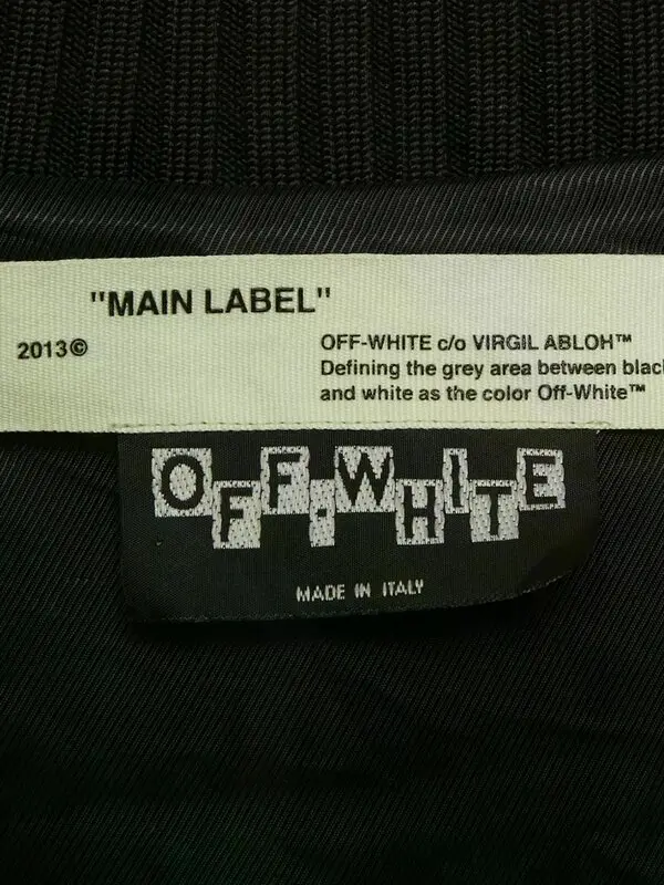 Off-White Rose Embroidered Bomber Jacket
