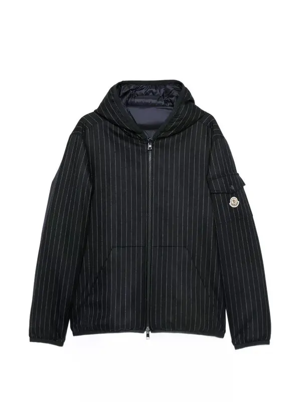 Moncler Pinstripe Hooded Jacket