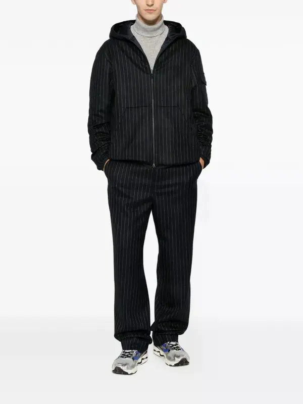Moncler Pinstripe Hooded Jacket