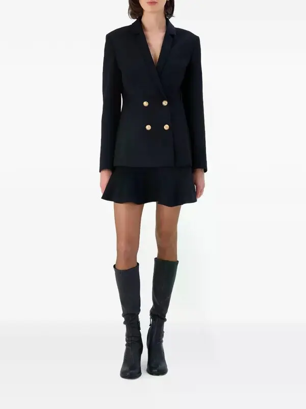 OCCLEUS Noir Double-breasted Blazer