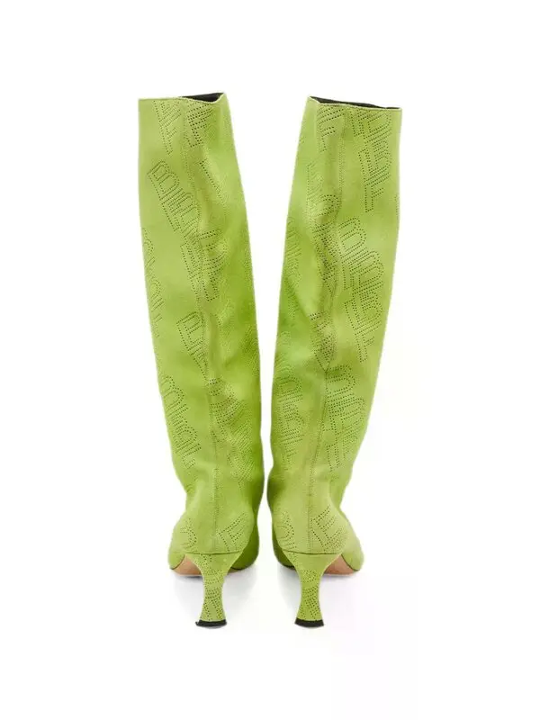 By Far Stevie Perforated Knee-length Boots