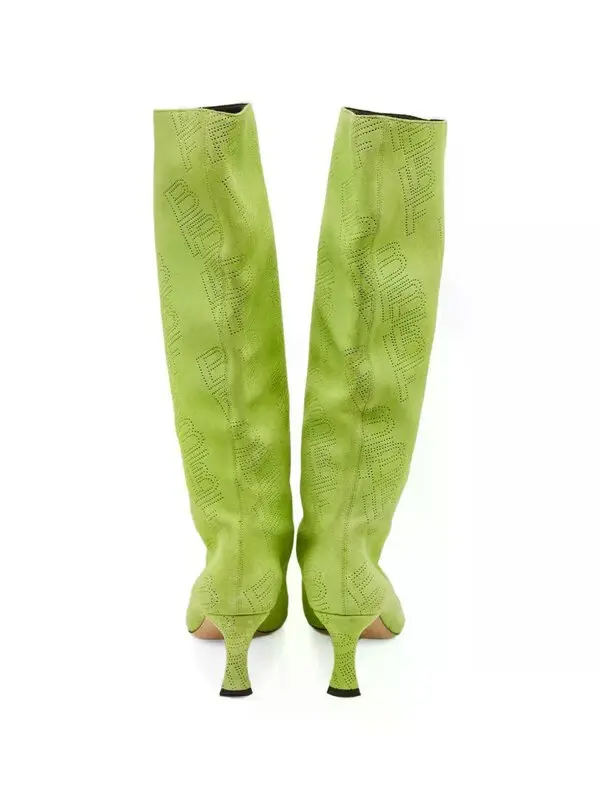 By Far Stevie Perforated Knee-length Boots