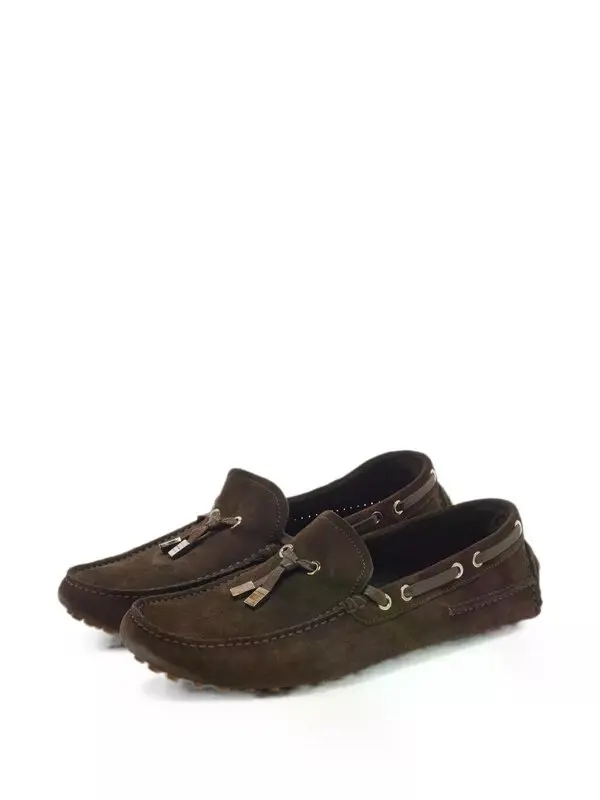 Dior Suede Boat Shoes - Brown