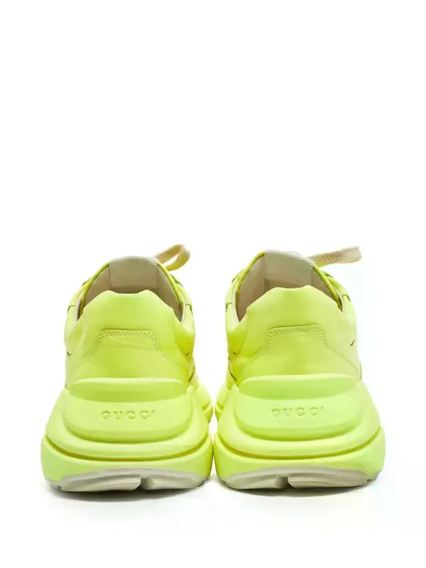Gucci Rhyton Lace-up Sneakers - Yellow