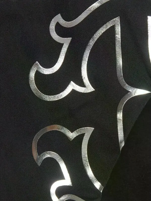 Roberto Cavalli Monogram Print Triangle Bikini Top