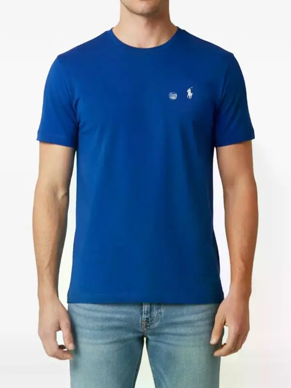 Polo Ralph Lauren Embroidered-logo T-shirt - Blue
