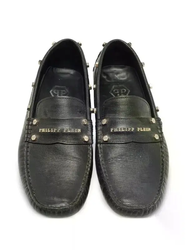Philipp Plein Studded Saffiano Loafers