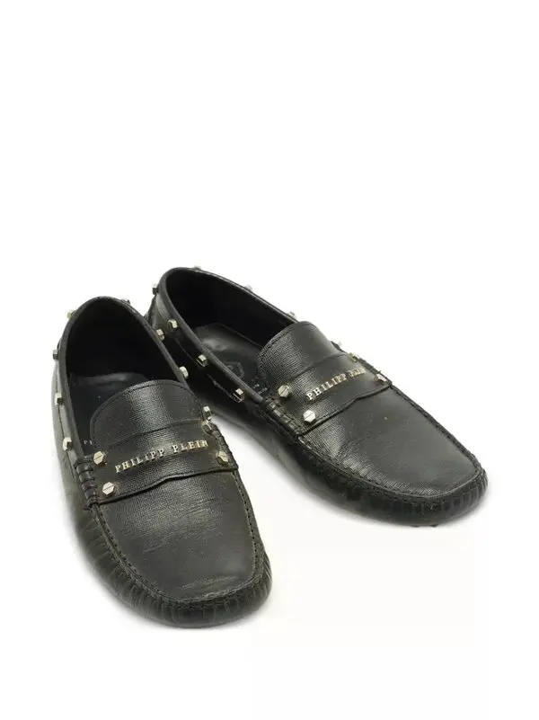 Philipp Plein Studded Saffiano Loafers