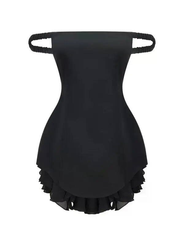 OCCLEUS Lavinia Off-shoulder Ruffled Mini Dress