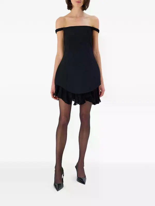 OCCLEUS Lavinia Off-shoulder Ruffled Mini Dress