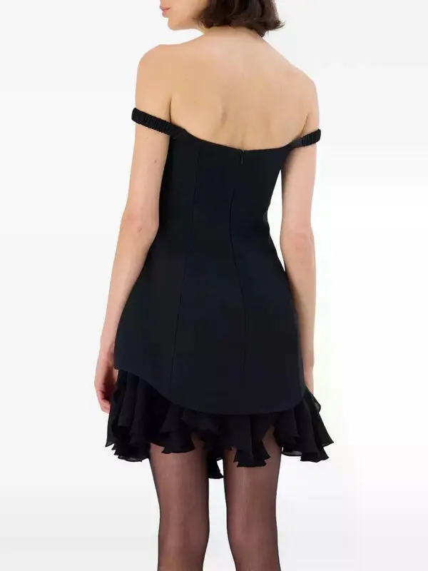 OCCLEUS Lavinia Off-shoulder Ruffled Mini Dress