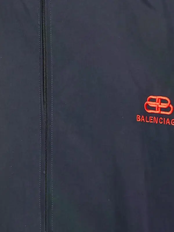 Balenciaga Oversized Windbreaker With Stripe Detail