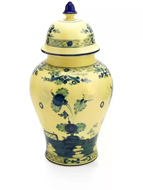 GINORI 1735 Potiche Floral Vase - Yellow