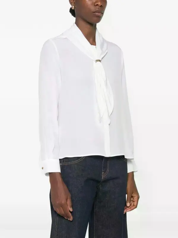 Max Mara Tie-neck Long-sleeve Shirt
