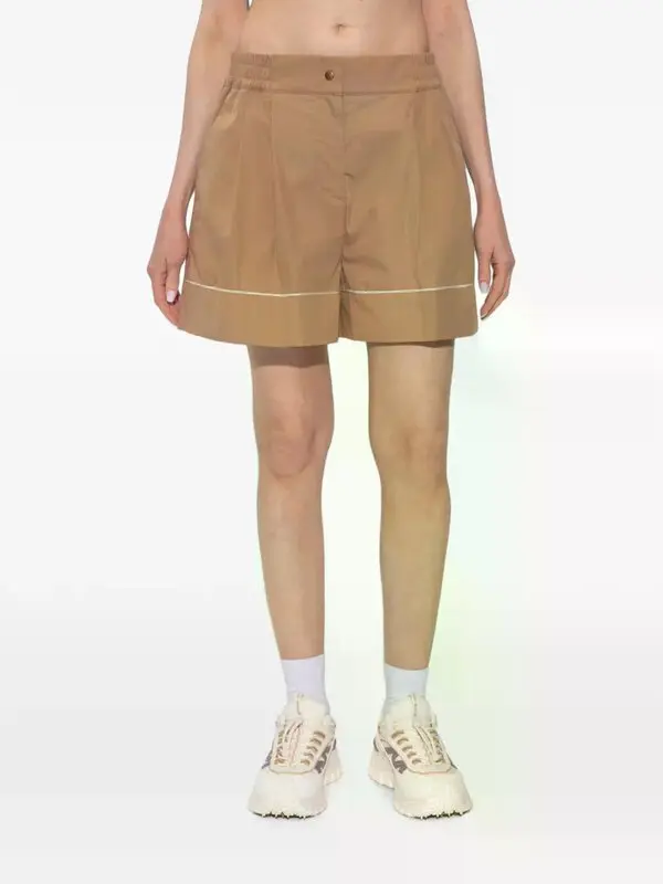 Moncler Logo Patch Piped Shorts