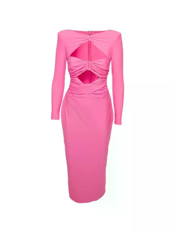 SELF-PORTRAIT Ruched Cut-out Dress