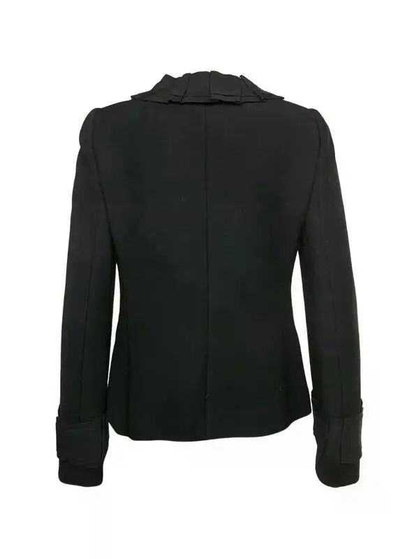 Dolce & Gabbana Wool Ruffle Trim Jacket