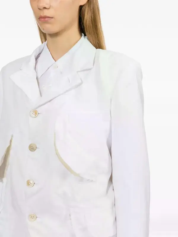 Comme Des Garçons Notched Lapel Buttoned Jacket