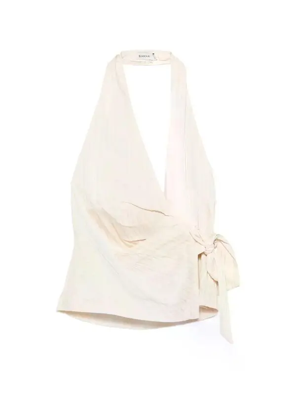 Simkhai Bria Wrap-style Top - Neutrals