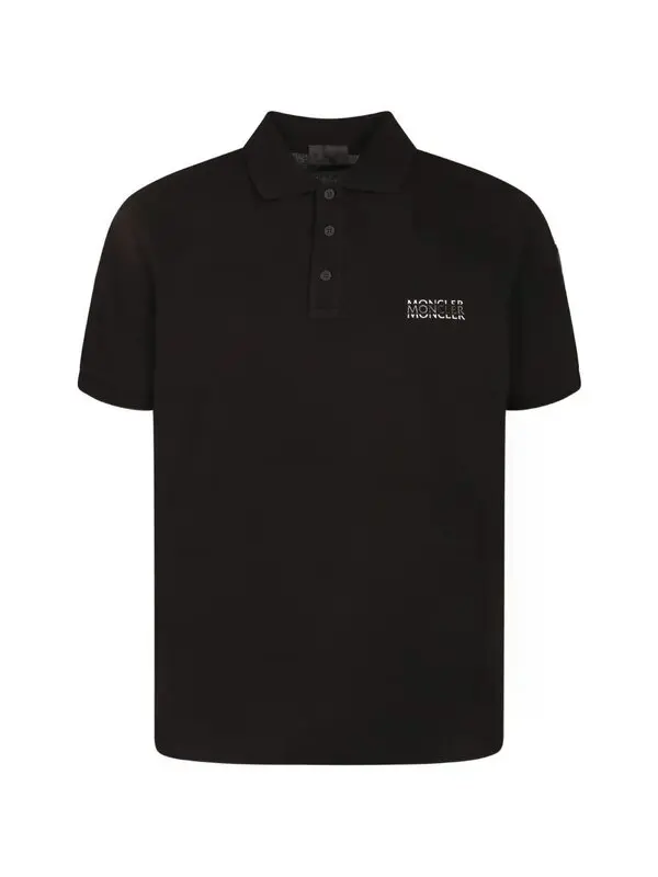 Moncler Logo-embroidered Polo Shirt