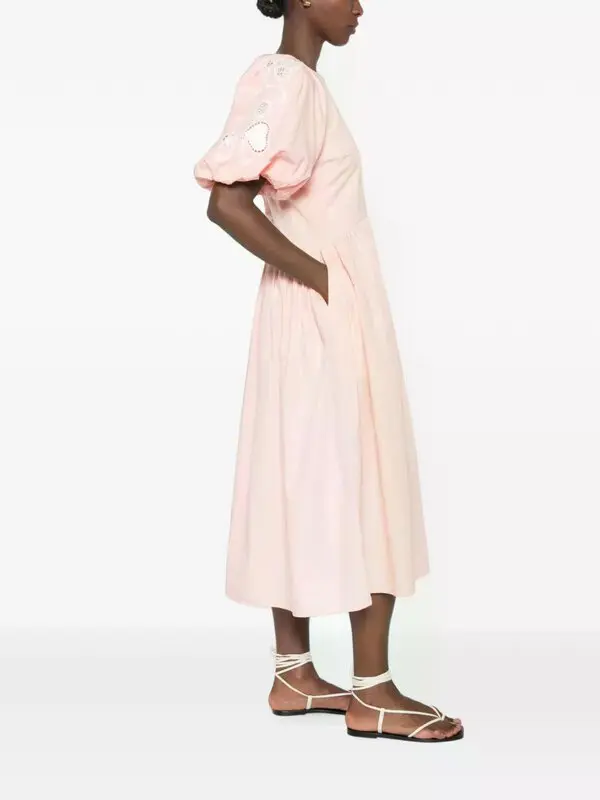 Stine Goya Broderie Anglaise Puff-sleeve Dress