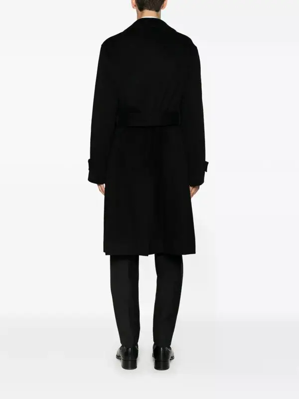 LARDINI Belted Single-breasted Coat